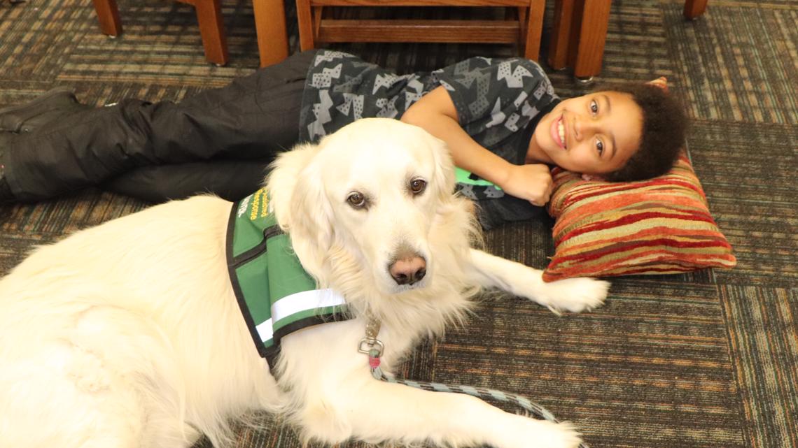 HOPE nonprofit brings therapy dogs to Spalding Co. schools | 11alive.com
