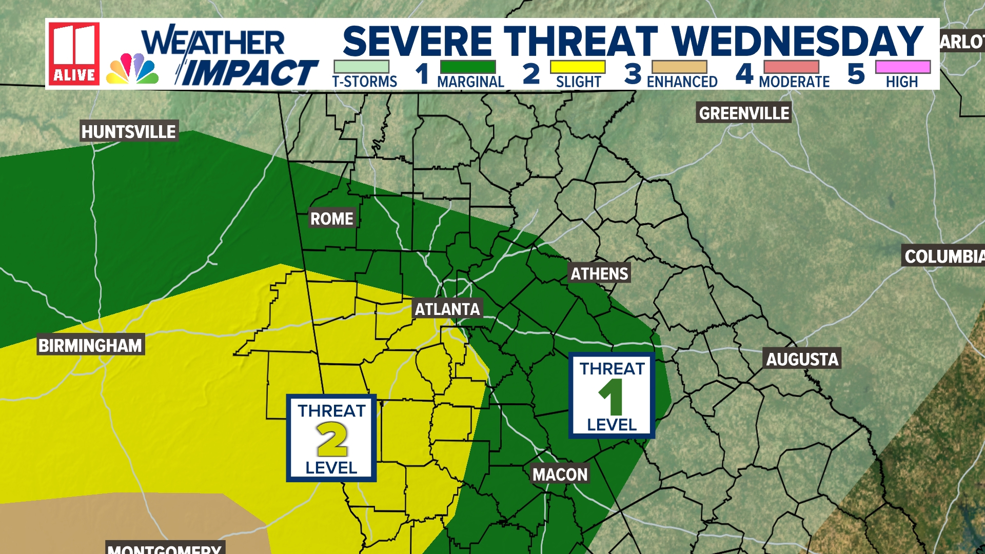 Atlanta weather forecast | Timeline for rain this week | 11alive.com