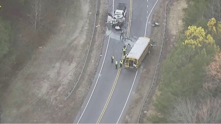 Gwinnett County school bus crash | Hamilton Mill Road | 11alive.com