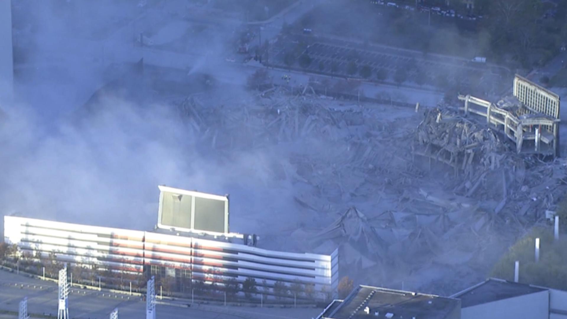 Georgia Dome implosion videos that were NOT blocked by MARTA bus ...