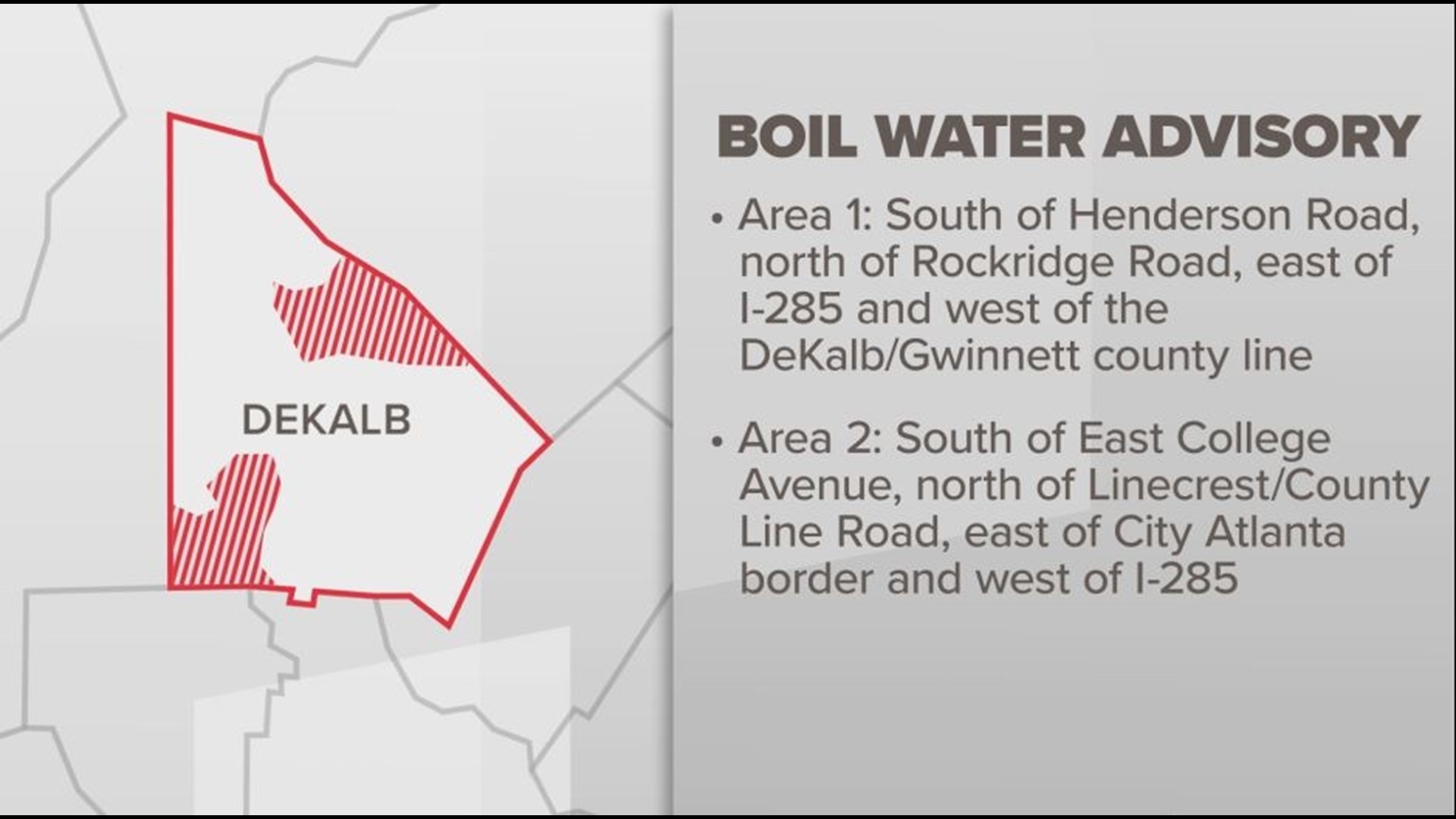 Boil water advisory issued for metro Atlanta area | 11alive.com