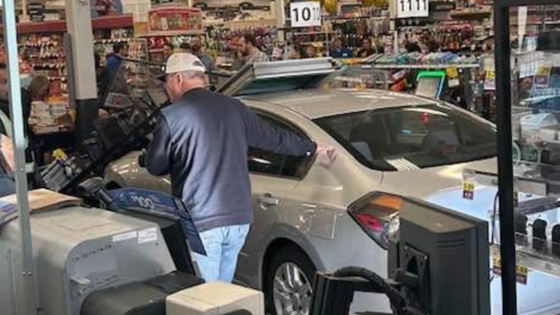 Car crashes into Athens Kroger, injuring five people | 11alive.com