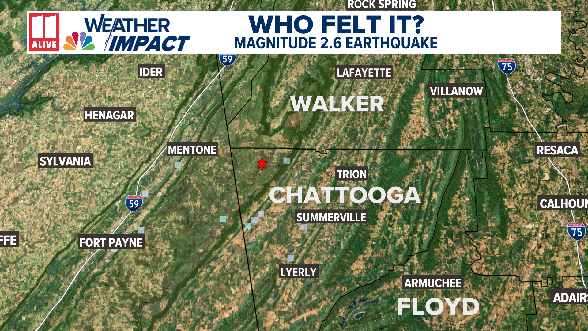 Earthquake in Georgia | Tuesday, Feb. 25 | 11alive.com