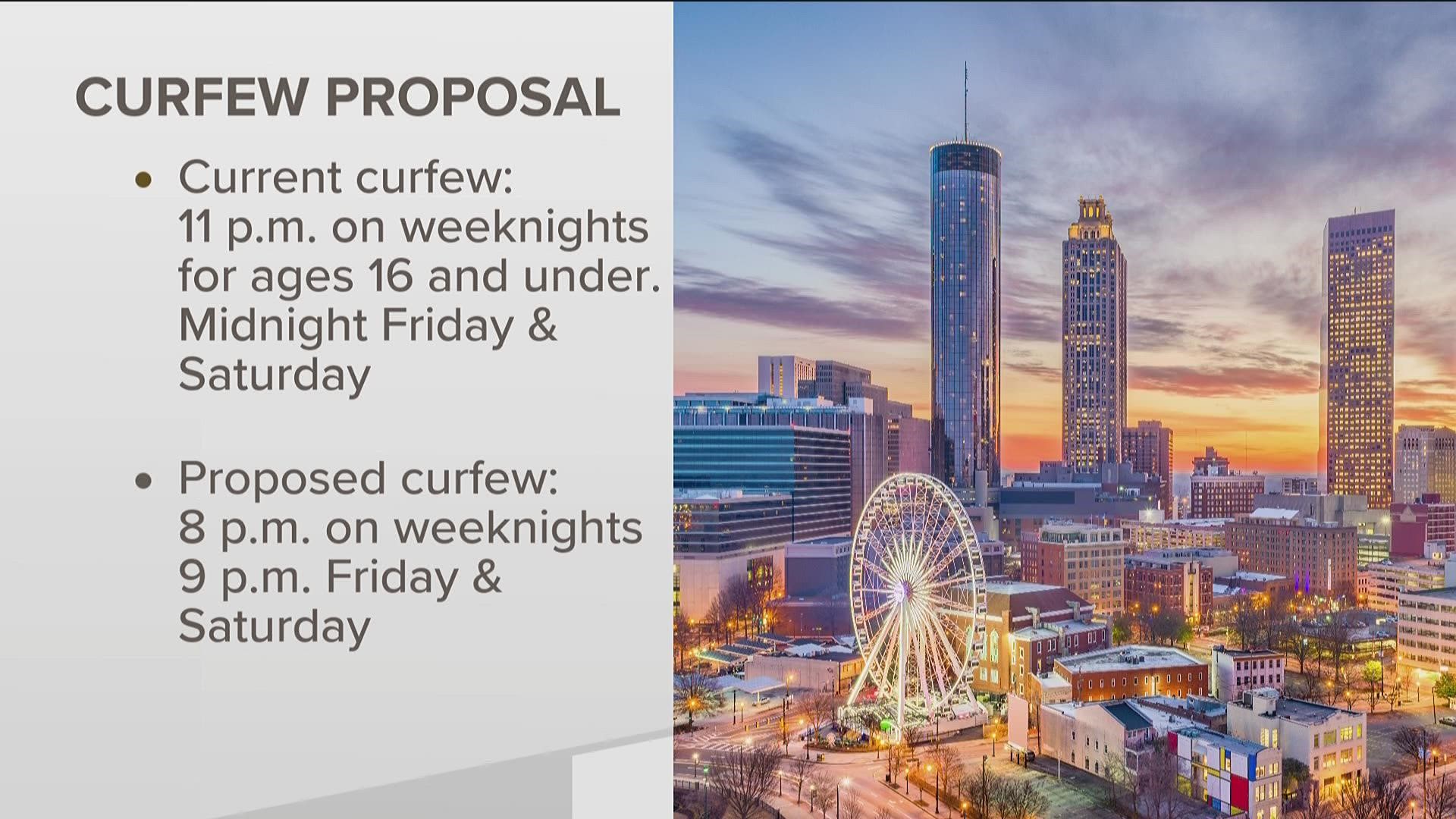 Atlanta curfew proposed for fight gun violence | 11alive.com
