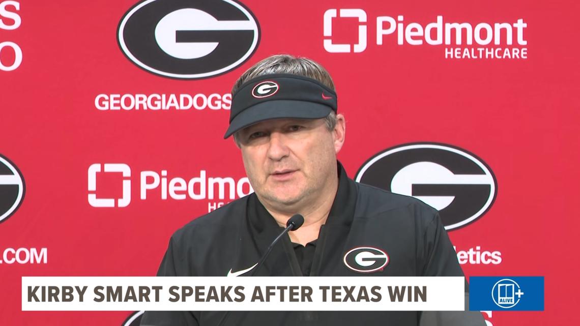 Kirby Smart speaks after Georgia win over Texas | 11alive.com