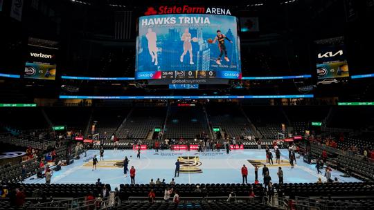 NBA Cup courts | What Atlanta Hawks court looks like | 11alive.com