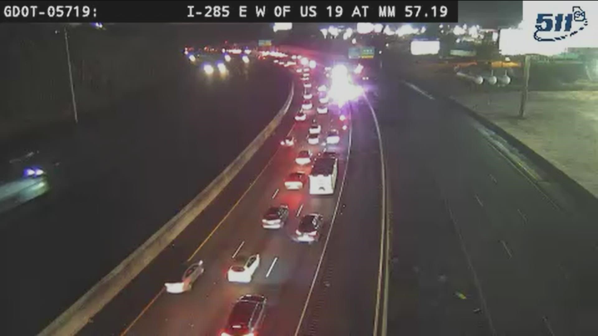 Crash shuts down I-285 E in Clayton County near Hartsfield-Jackson airport | 11alive.com