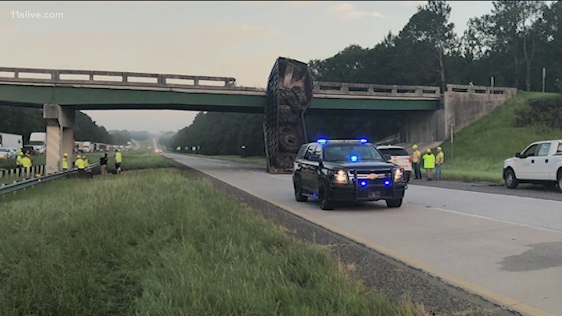 Truck crashes into bridge over Georgia highway, shifting it six feet ...