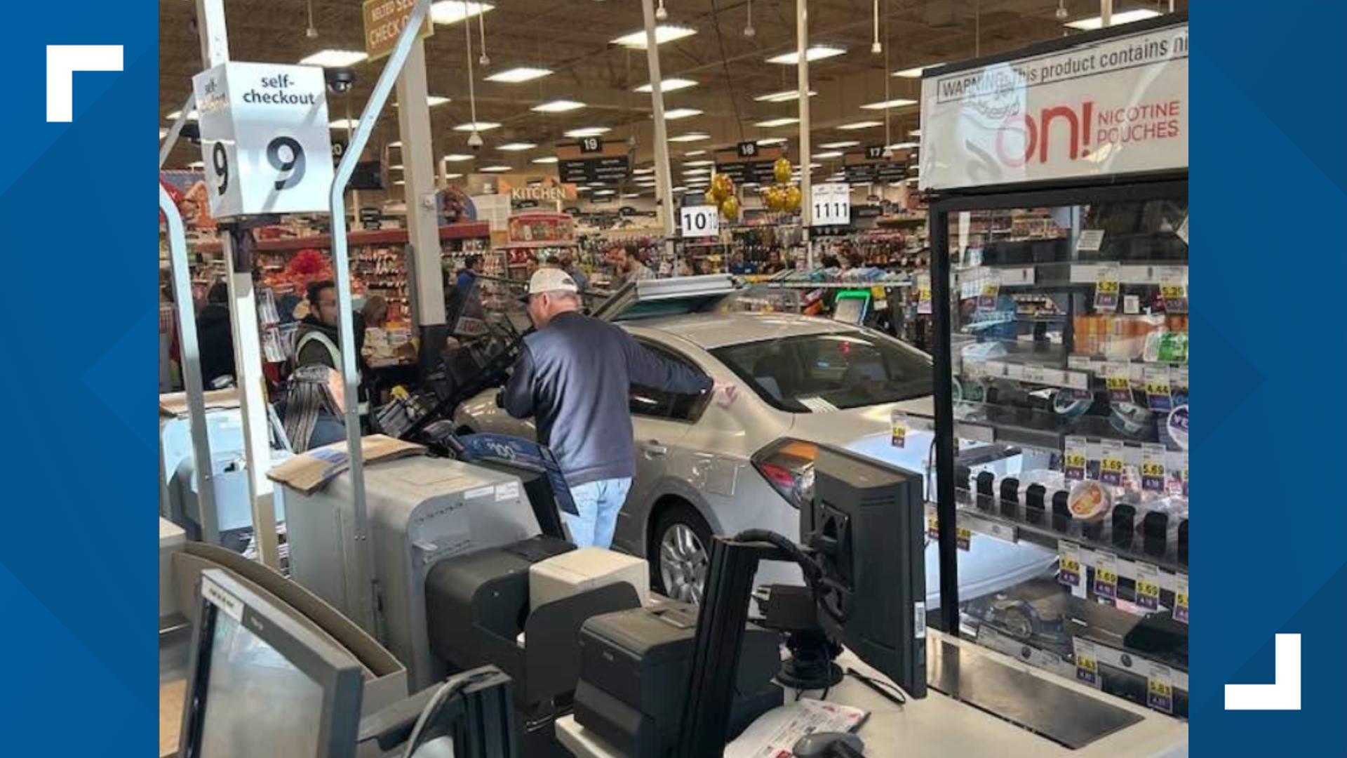 PHOTOS | Car plows into Athens Kroger near UGA campus | 11alive.com