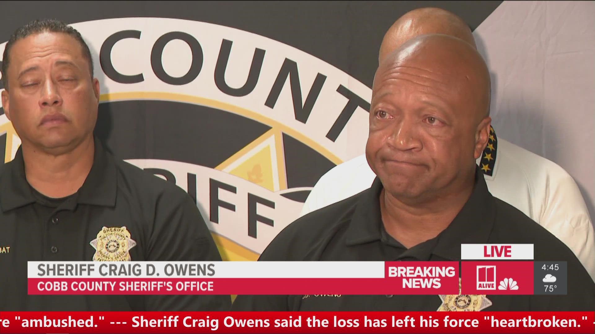 Sheriff Craig D. Owens describes 'outstanding character' of both Cobb ...
