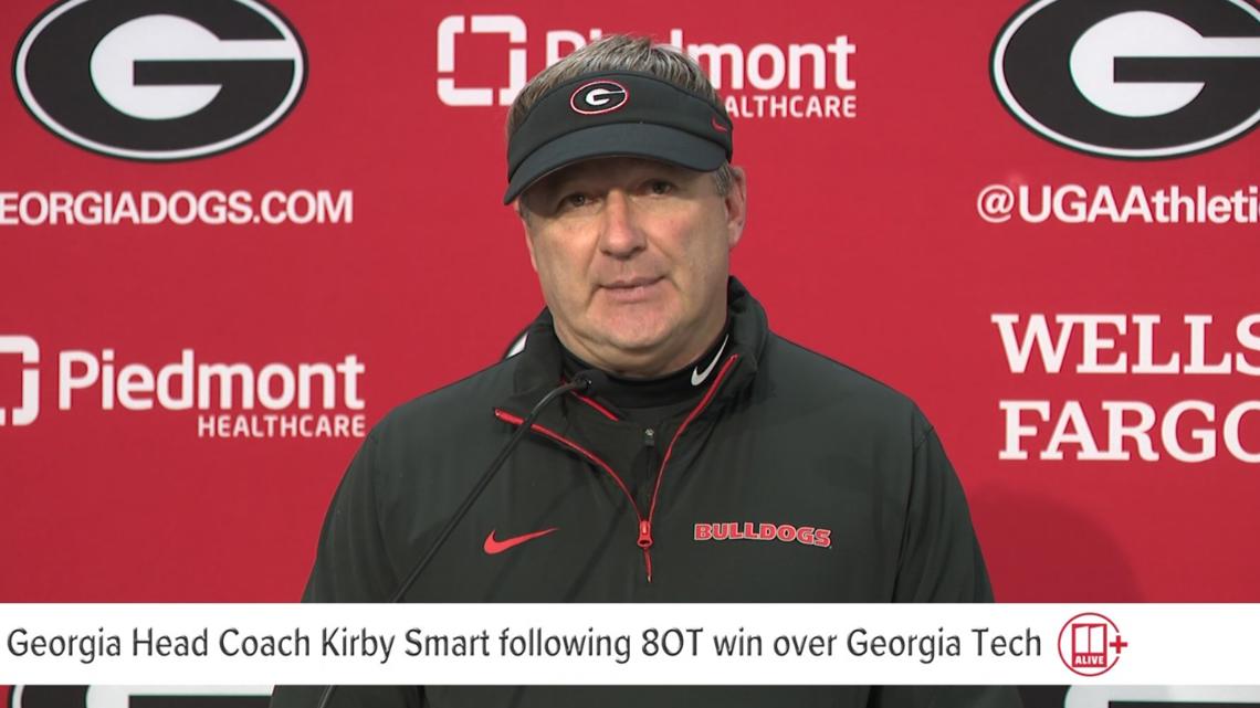 'What a great game' | Georgia Head Coach Kirby Smart speaks after 8OT ...
