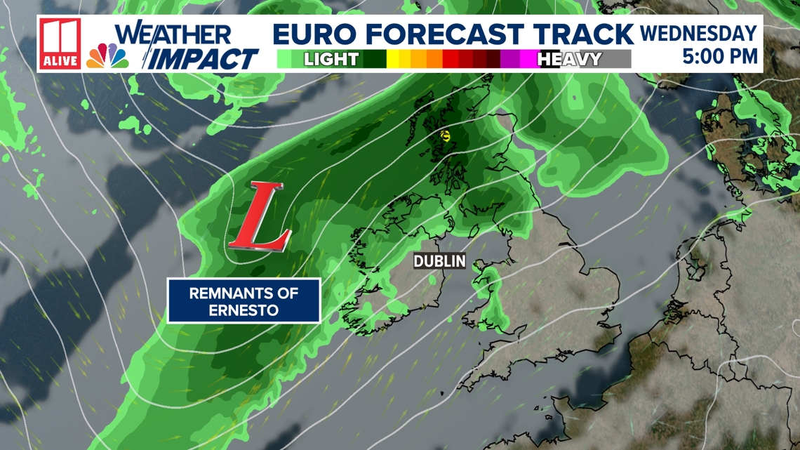 Remnants of Ernesto to impact Georgia Tech fans arriving in Dublin ...