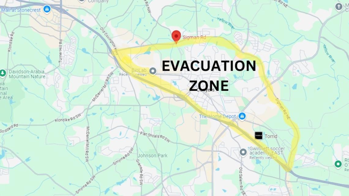 BioLab chemical fire in Conyers: Images, videos show dark smoke ...