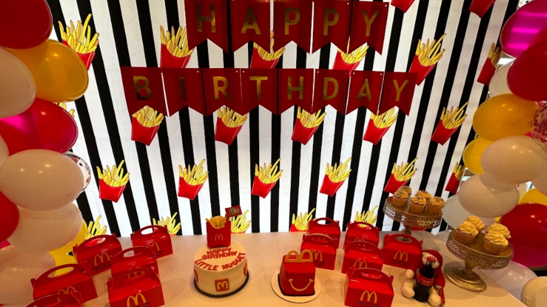 Atlanta baby born McDonald's restroom birthday party college fund ...