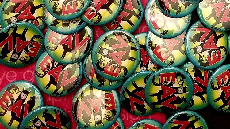 East Atlanta Village artist hits all the right buttons with logo ...