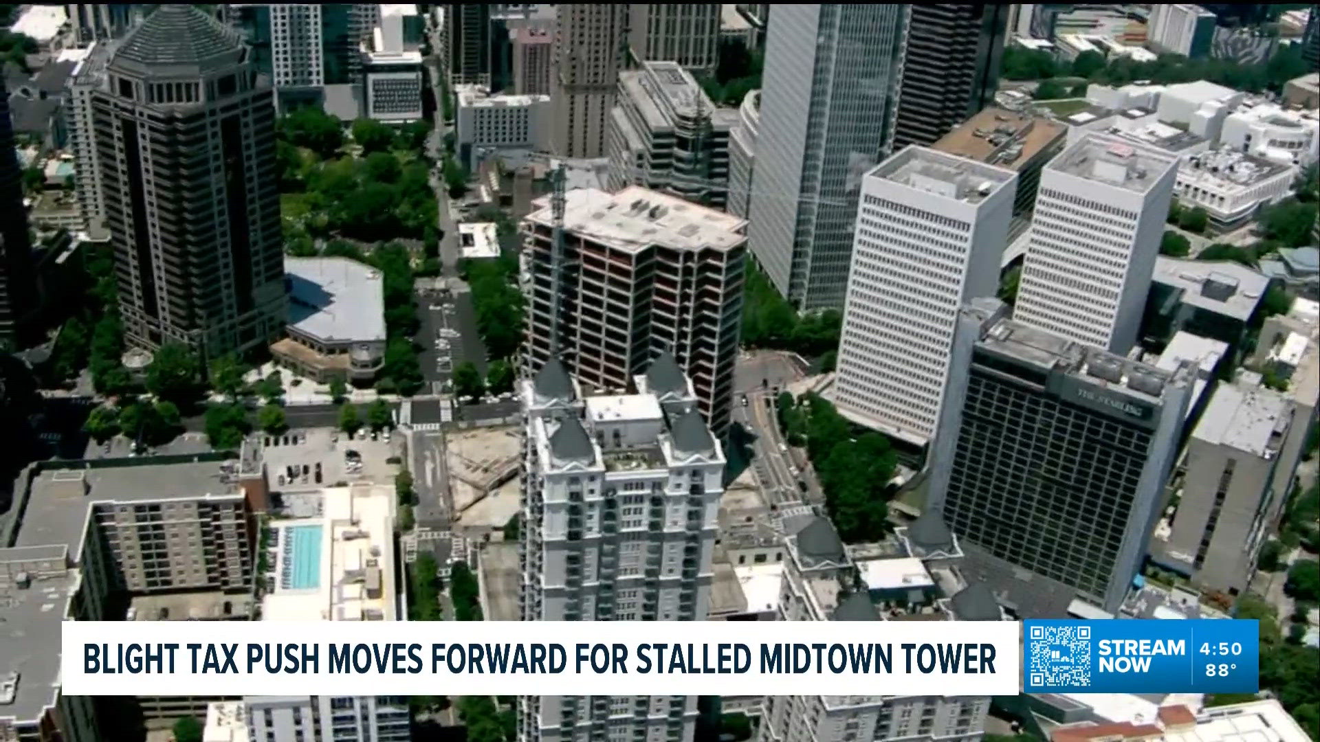 Blight tax push tower moves forward for stalled Midtown tower | 11alive.com