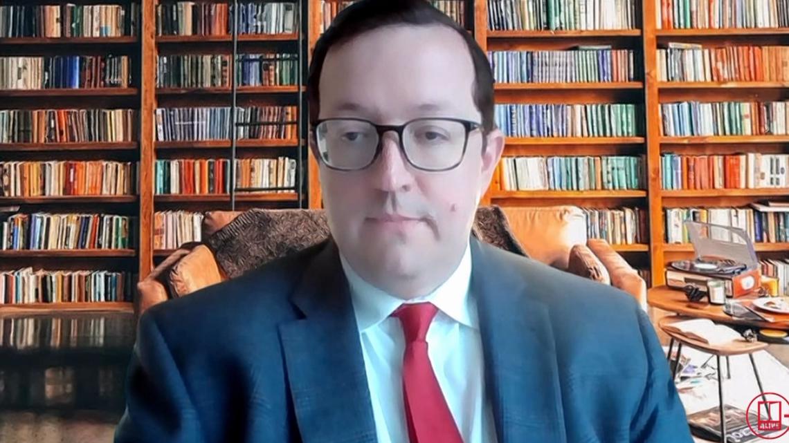 Georgia Republican Party Chairman Josh McKoon speaks about the debate ...