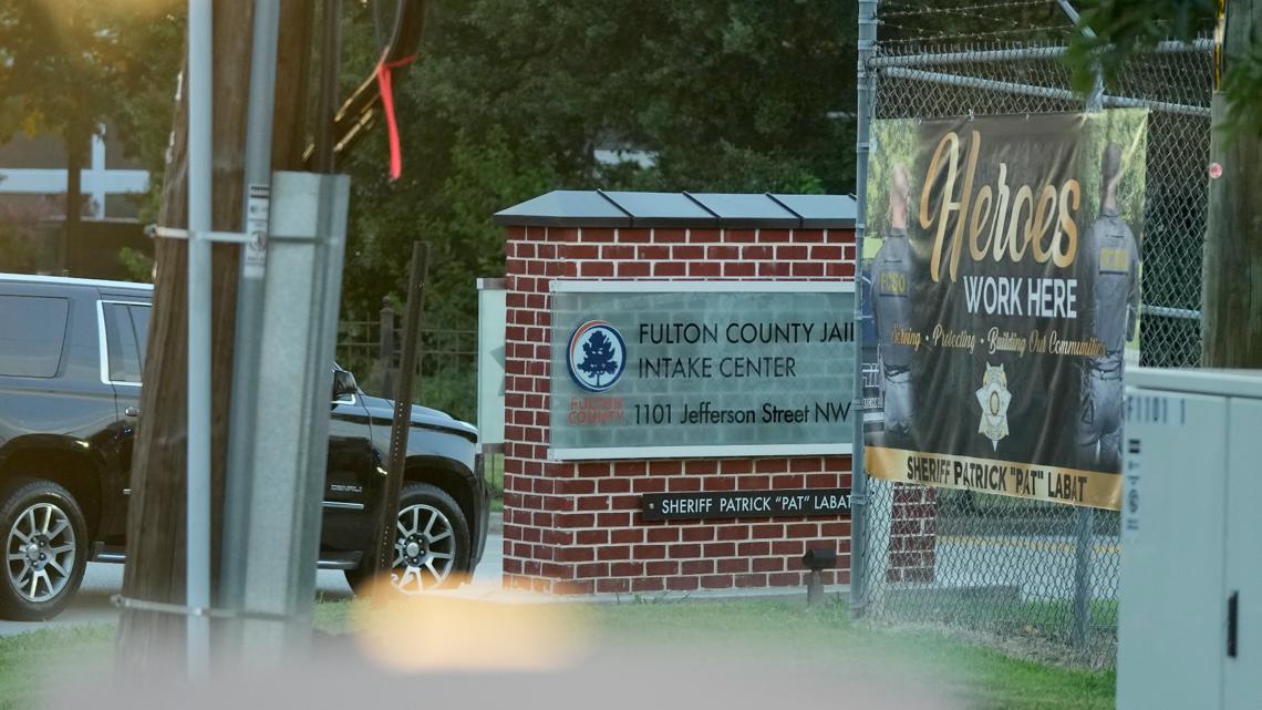 Trump jail mug shot picture from Fulton County Jail | 11alive.com