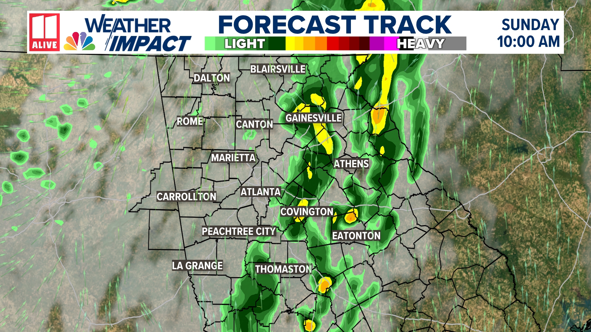 Shower, storm timing for metro Atlanta | 11alive.com