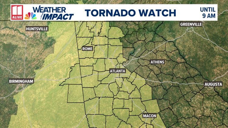 Atlanta weather live updates: Strong line of storms moving into metro ...