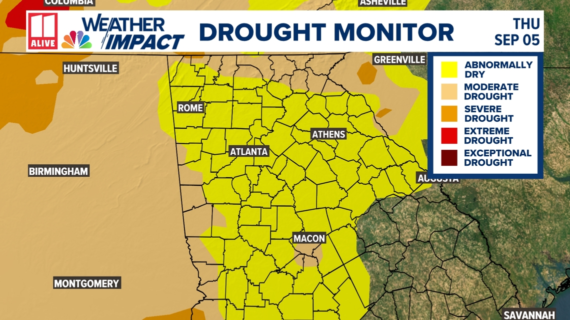 Georgia drought monitor | Sept. 5 | 11alive.com