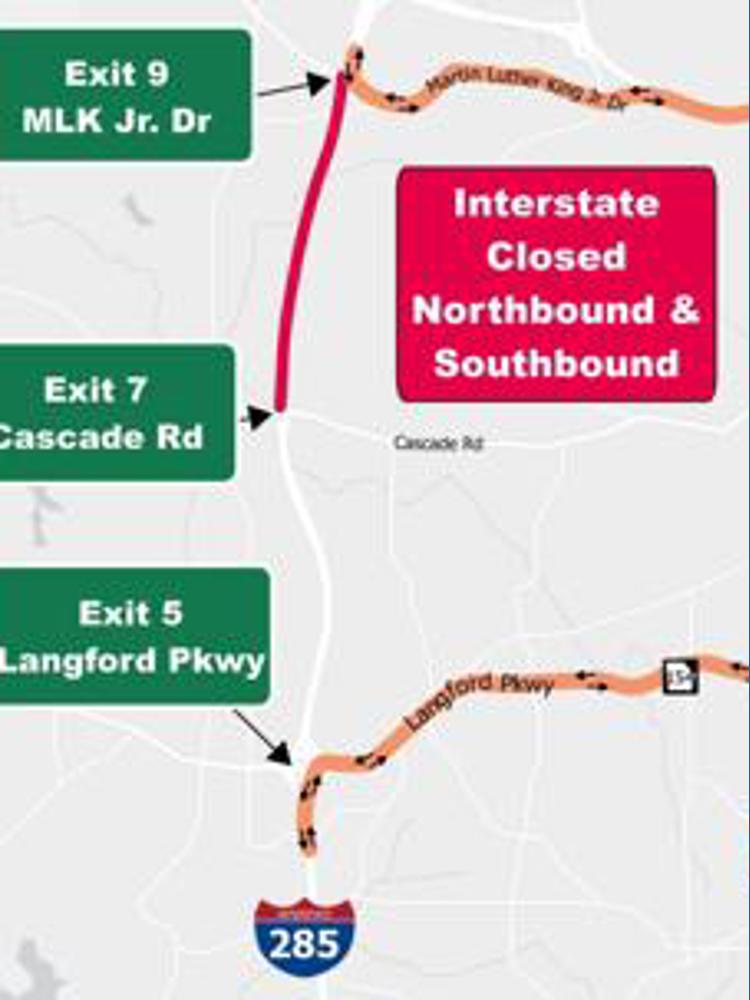 I-285 closure canceled for this weekend due to weather | What we know ...