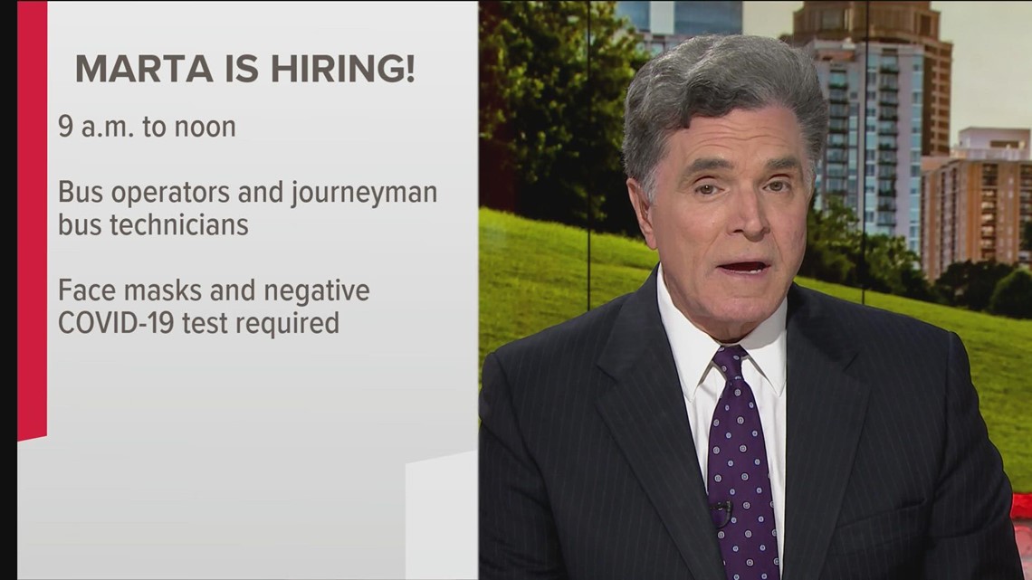 MARTA hiring event starts on Saturday must be over 21 | 11alive.com