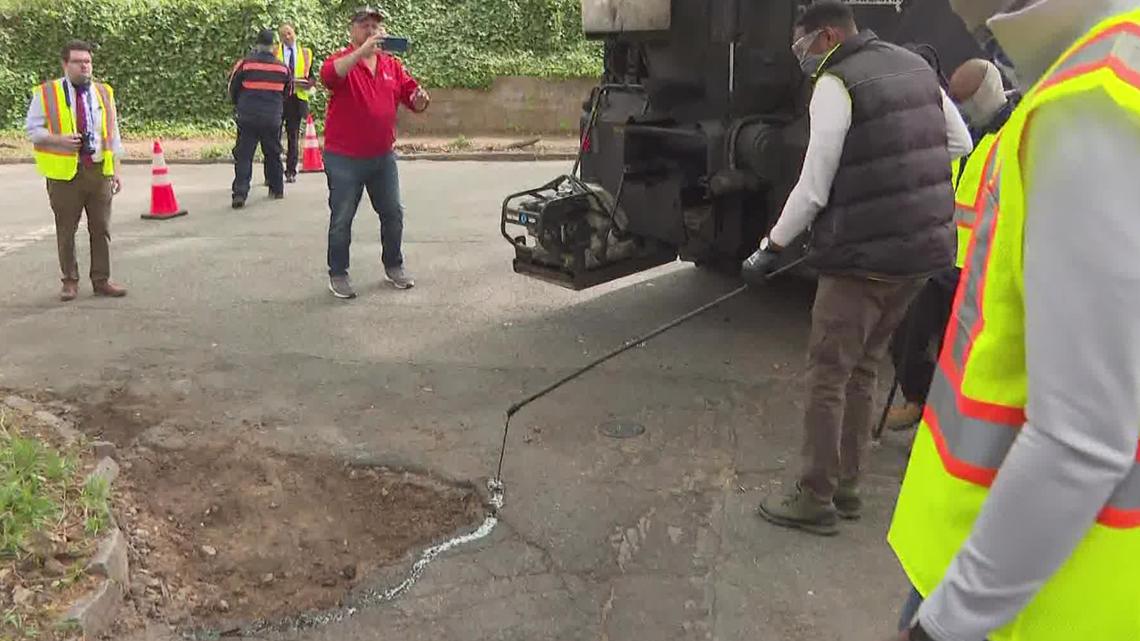 Pothole posse relaunches in Atlanta, says they'll fill 30 a day ...