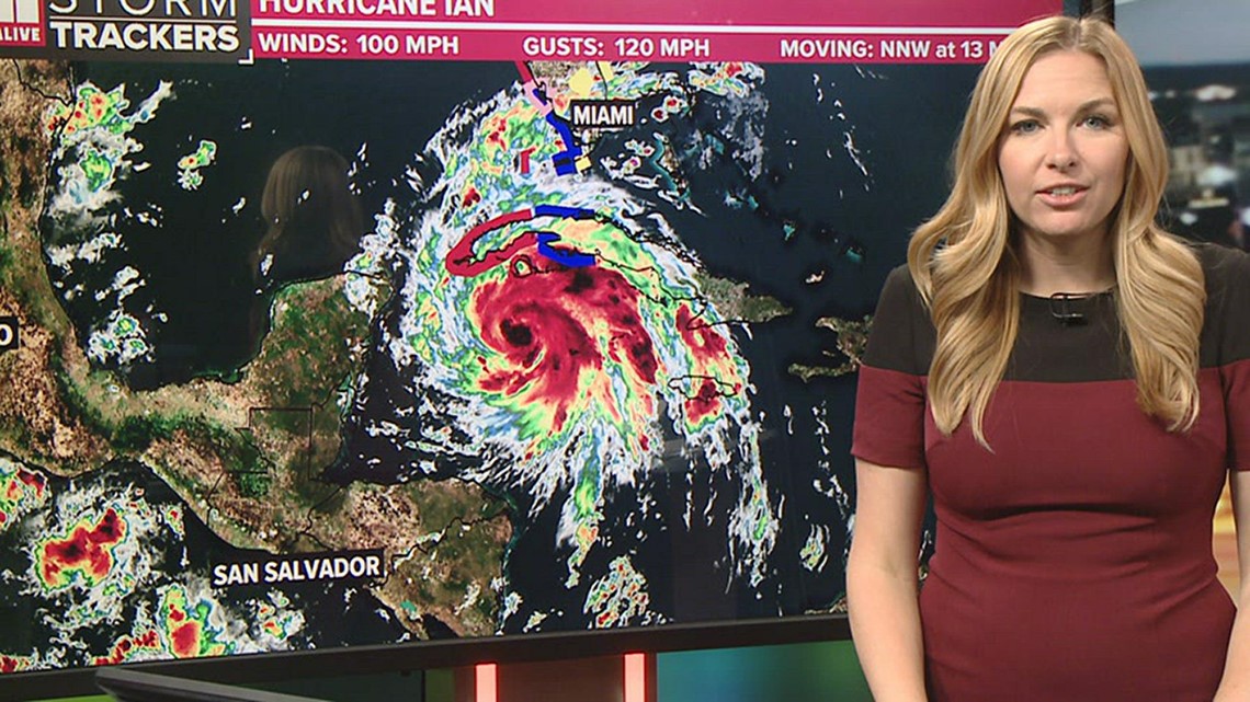 Monday 7 p.m. Update | Hurricane Ian: Path and track of hurricane ...