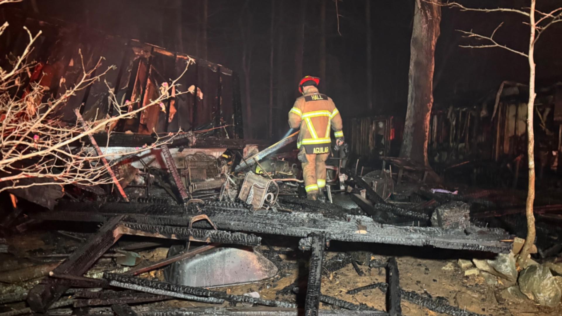 Hall County fire at Countryside Village neighborhood Buford | 11alive.com