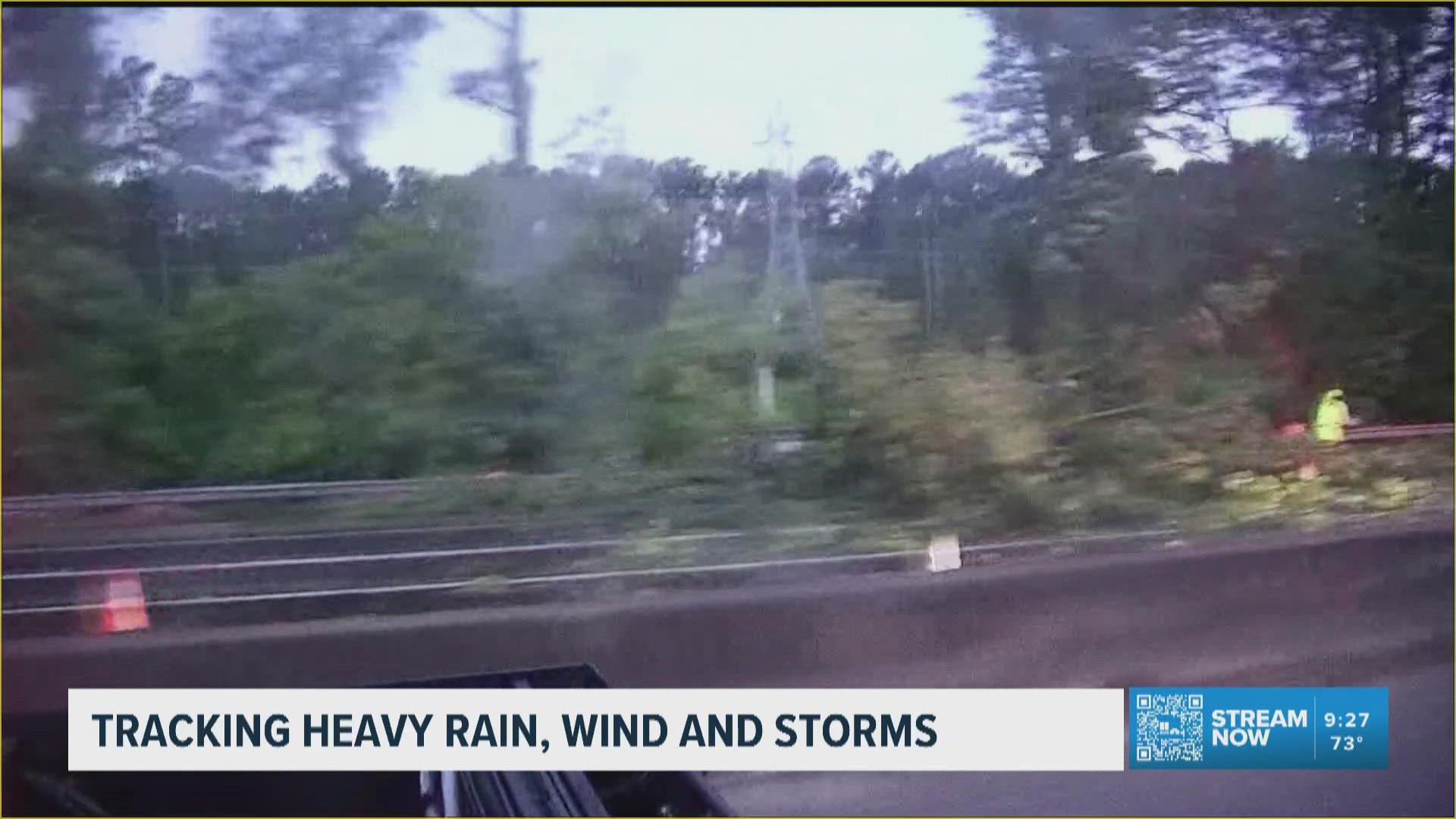 Tree falls on top of car on I-285 in Fulton County closing multiple ...