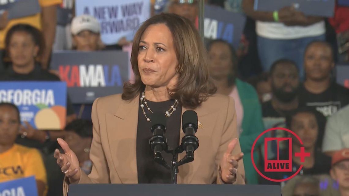VP Harris mentions abortion rights, Amber Thurman's death at Georgia ...