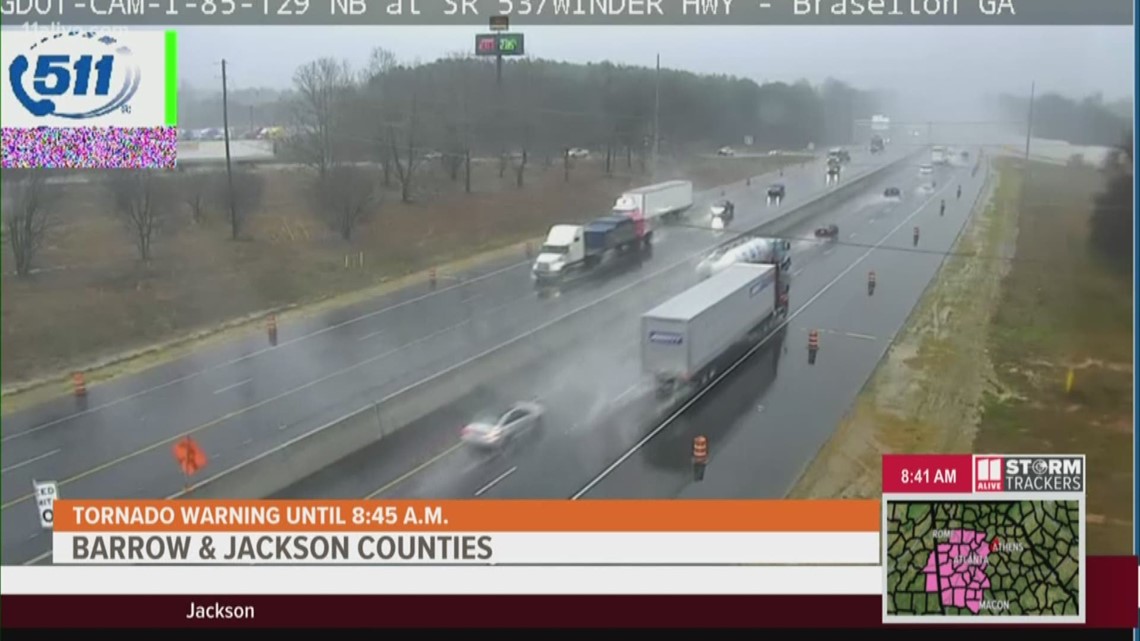 Traffic cameras show very heavy rain on Ga hwy 211 outside of Braselton ...