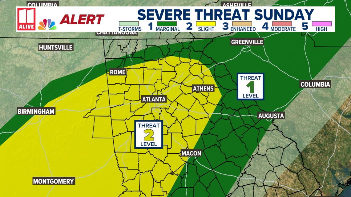 Atlanta & north Georgia weather updates Sunday April 6 | 11alive.com
