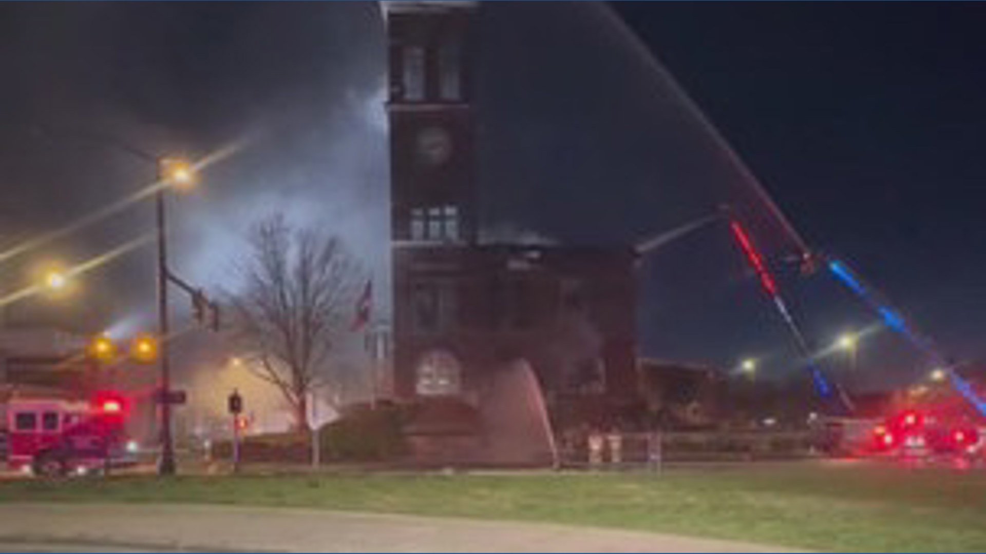 Crews worried about structural collapse after fire at historic ...