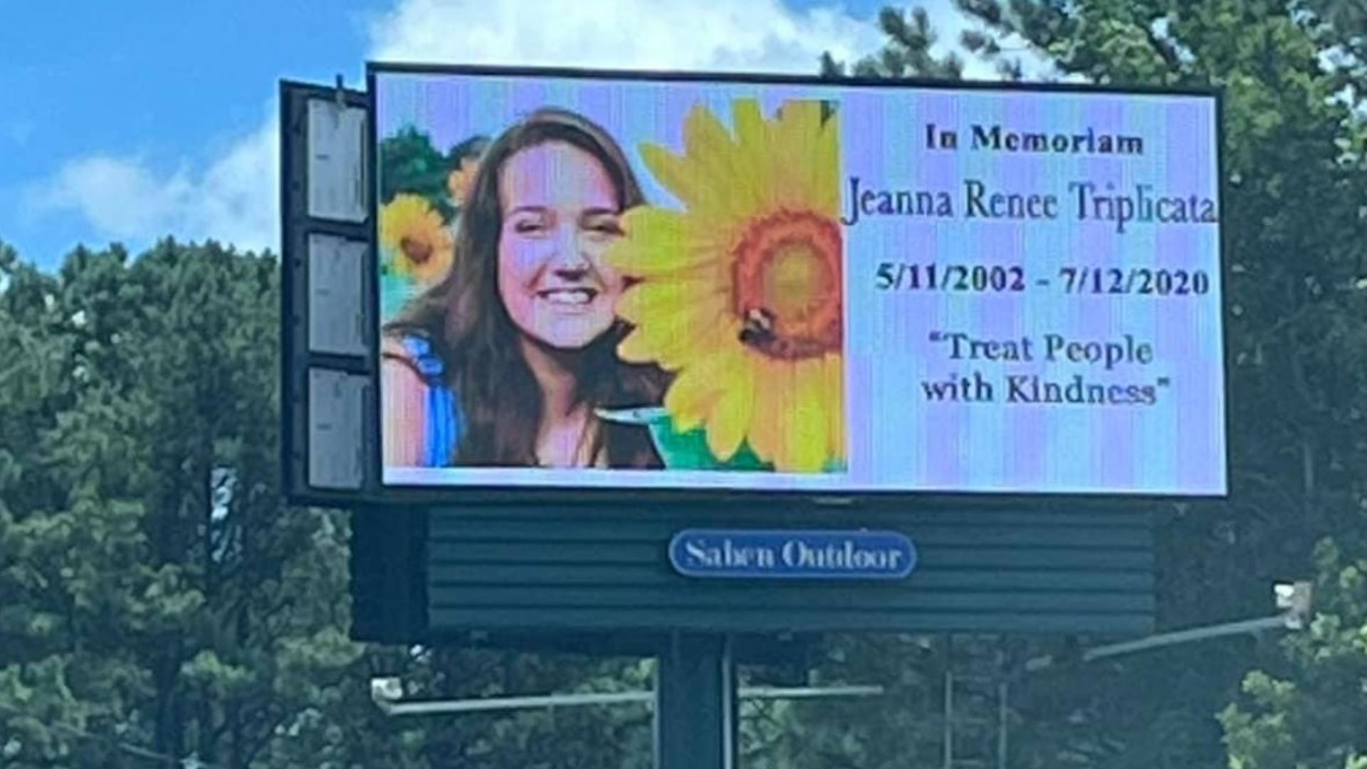 Billboard honors Jeanna Triplicata memory | 11alive.com