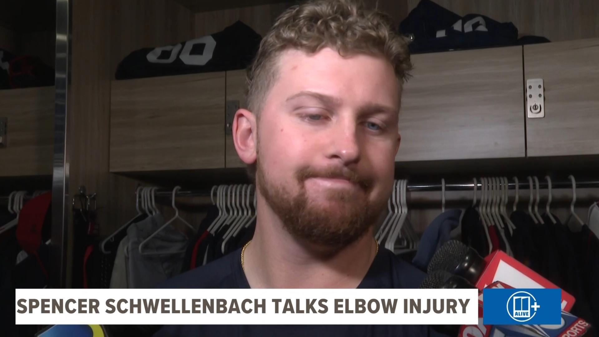 Spencer Schwellenbach talks about injury situation at Braves Spring ...
