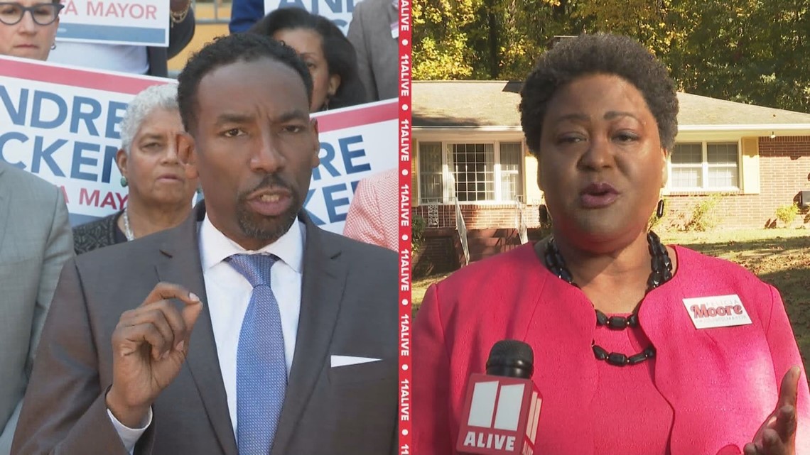 Atlanta Mayor Race | Felicia Moore Andre Dickens on crime in city ...