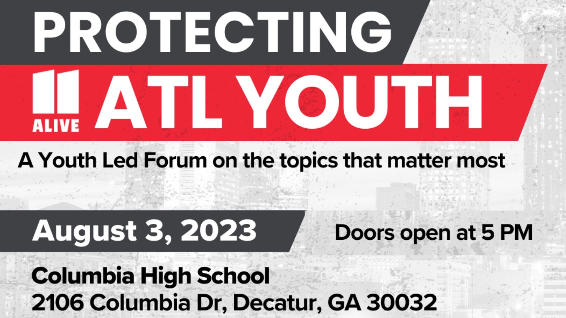 11Alive Protecting ATL Youth Town Hall event | Details | 11alive.com
