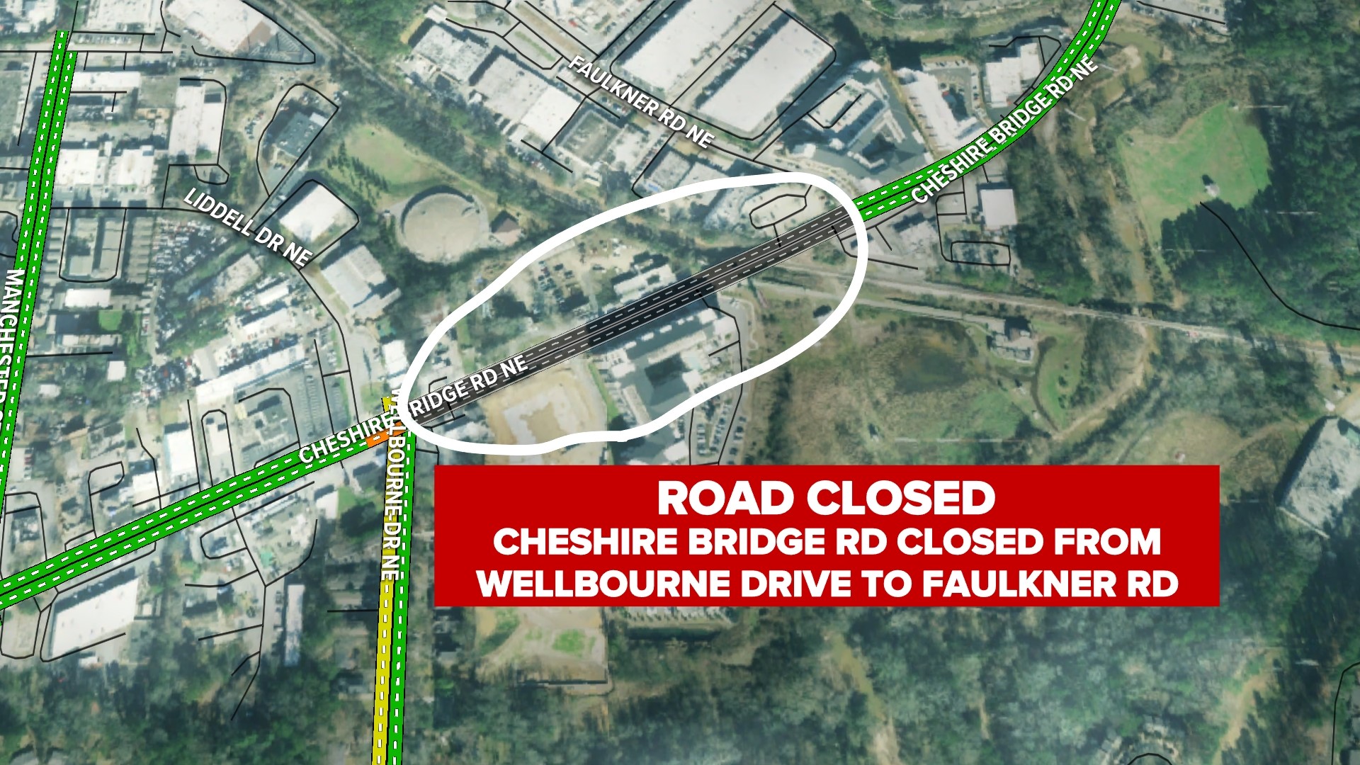 Cheshire Bridge fire | Roads closed detours | 11alive.com