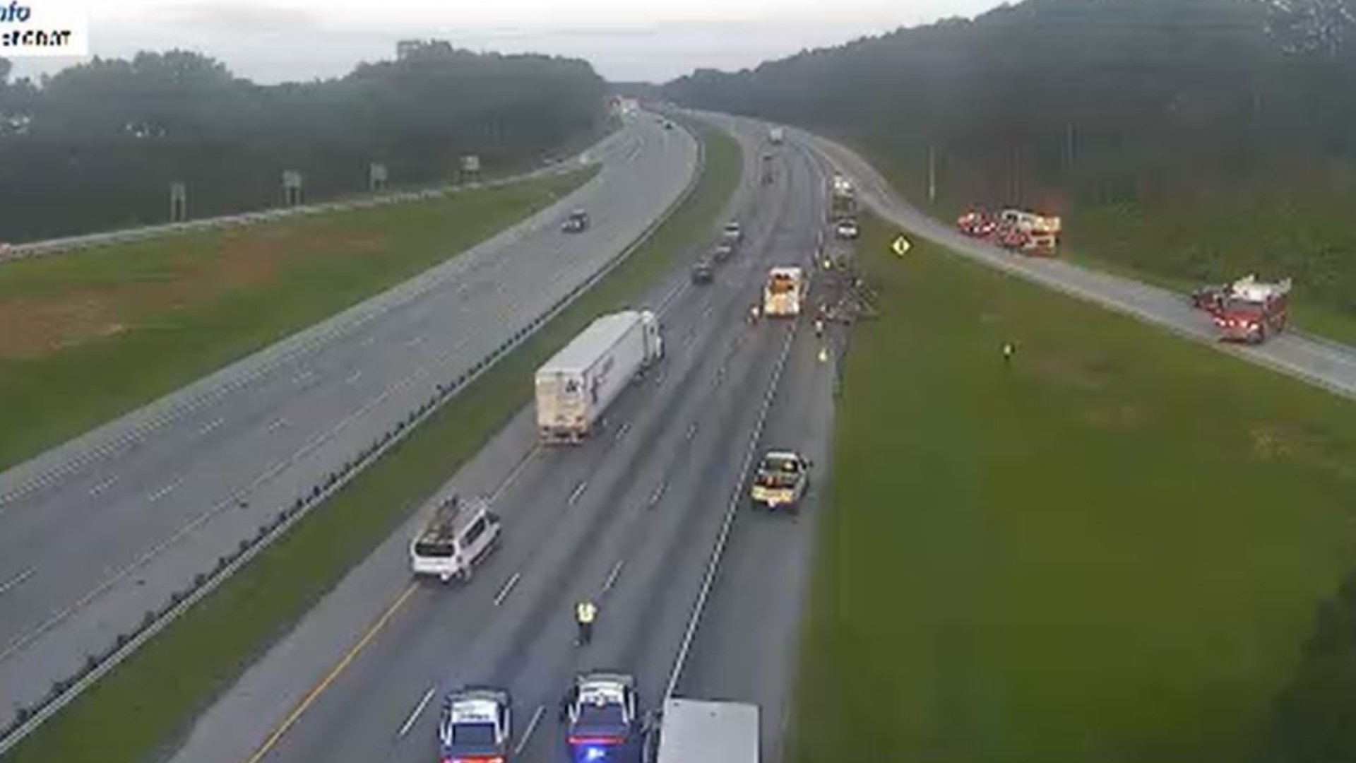 Atlanta traffic car fire slows down I-20 West on Saturday | 11alive.com