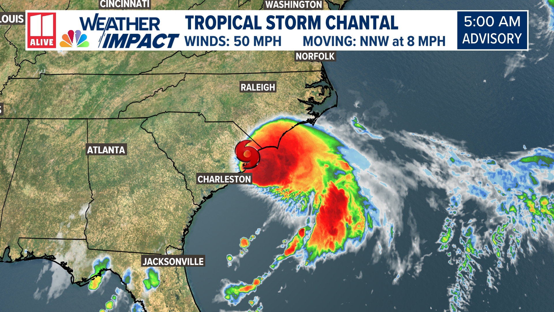 Tropical Depression Three forms, could soon become 'Chantal' | 11alive.com