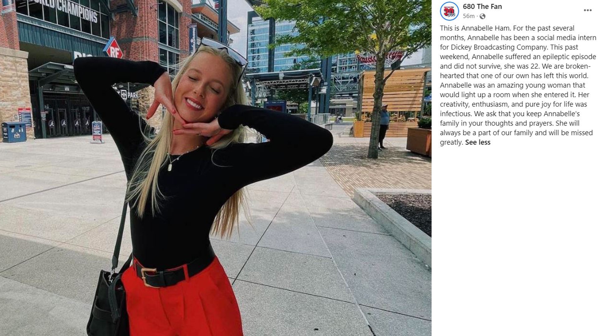Annabelle Ham cause of death at 22 | YouTube star 680 The Fan | 11alive.com