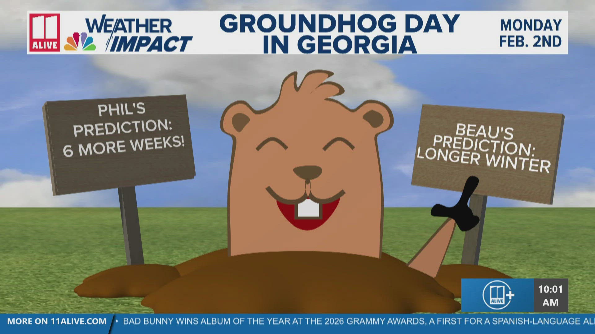 Milder weather this week, 6 weeks more winter predicted this Groundhog ...