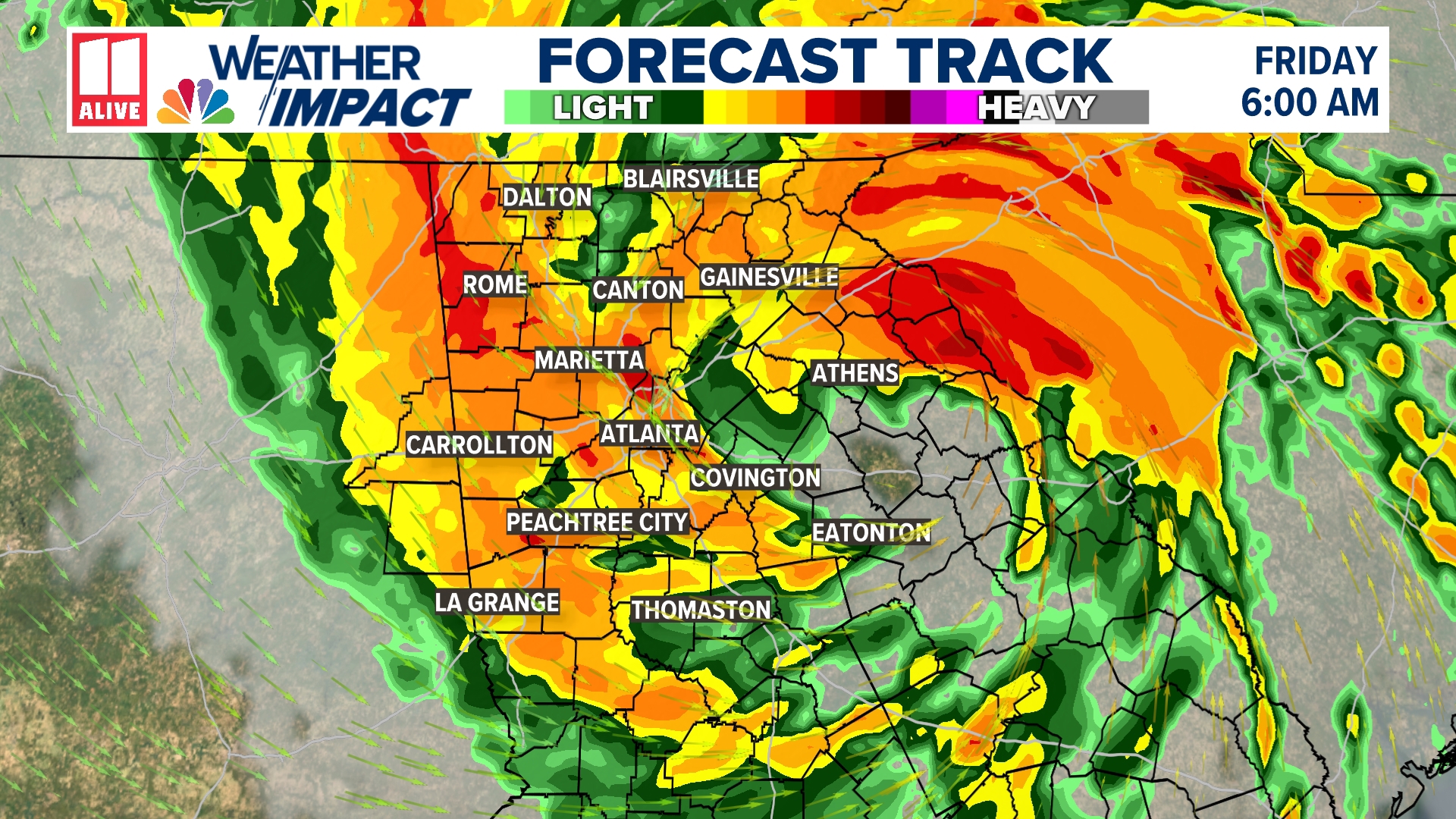 Hurricane Helene tracker path storm radar live stream | 11alive.com