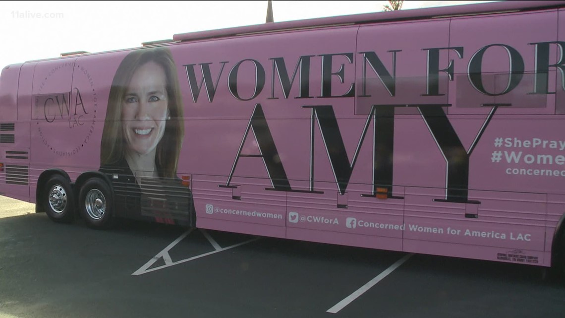 Loeffler helps kick of 'Women for Amy' bus tour | 11alive.com