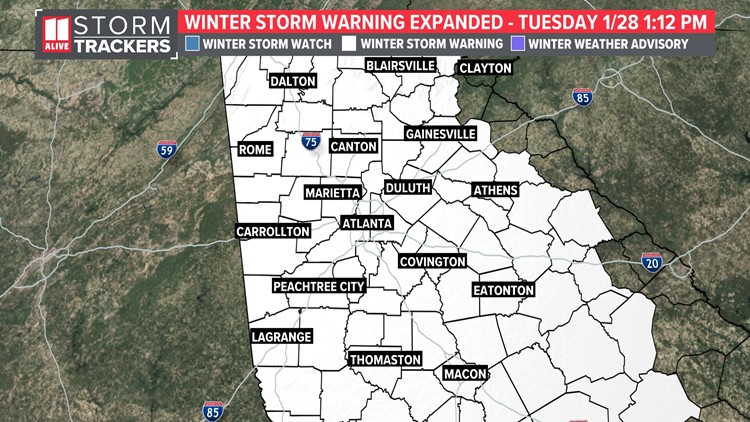 Timeline of Snow Jam 2014 and how Atlanta shut down | 11alive.com