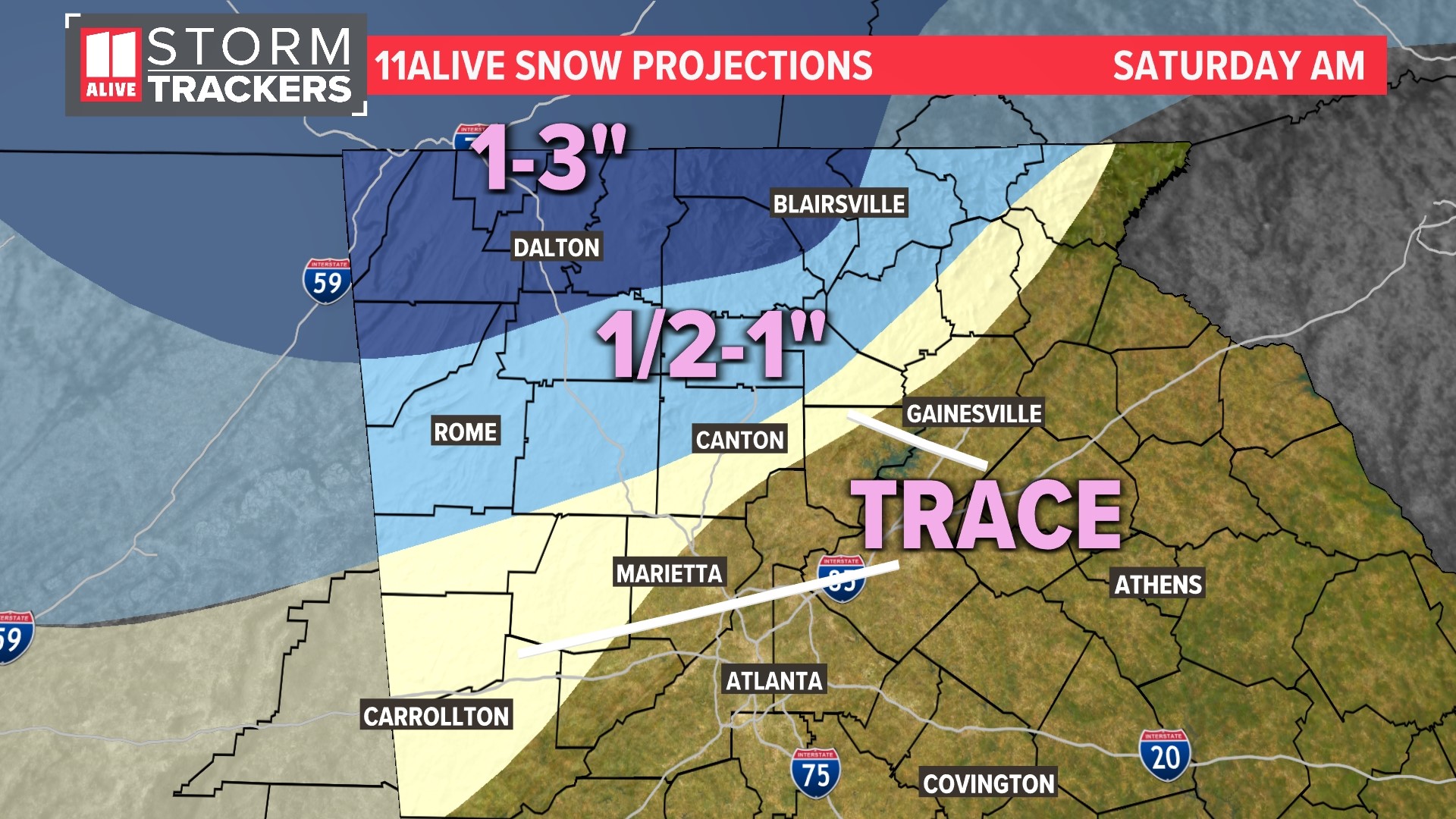 How much snow to expect in metro Atlanta, North Georgia this week ...