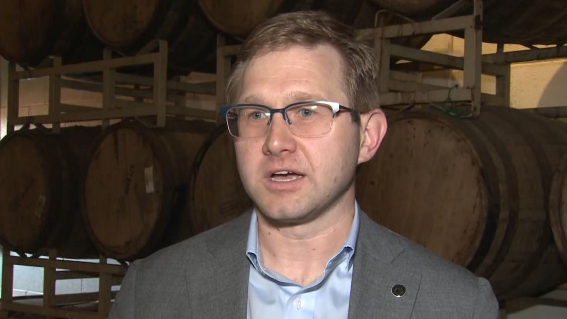 Georgia Supreme Court Judge Andrew Pinson speaks from watch party ...