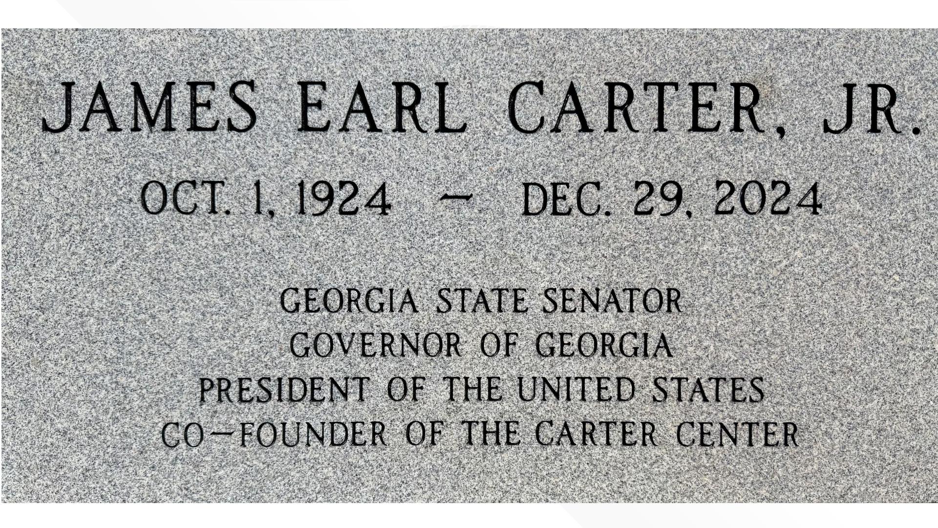 Jimmy, Rosalynn Carter's burial site photos released | 11alive.com